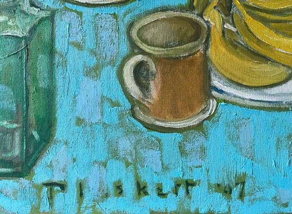 Joseph Plaskett | Square Still Life | Artwork Available at Bau-Xi Gallery