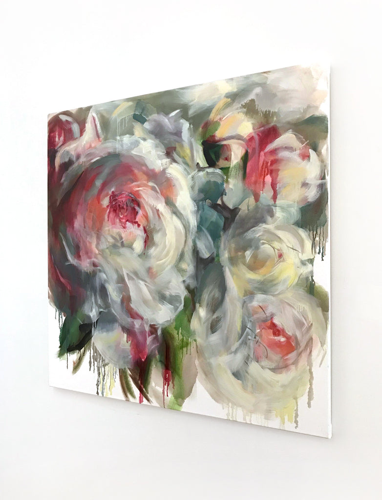 Jamie Evrard | On White 4- Radiance | Artwork Available at Bau-Xi Gallery