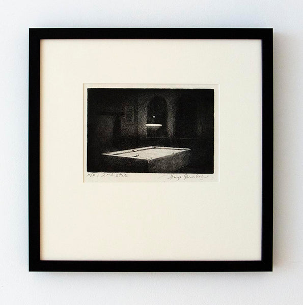 Original Artwork by Hugh Mackenzie 'Pool Table' for sale at Bau-Xi ...